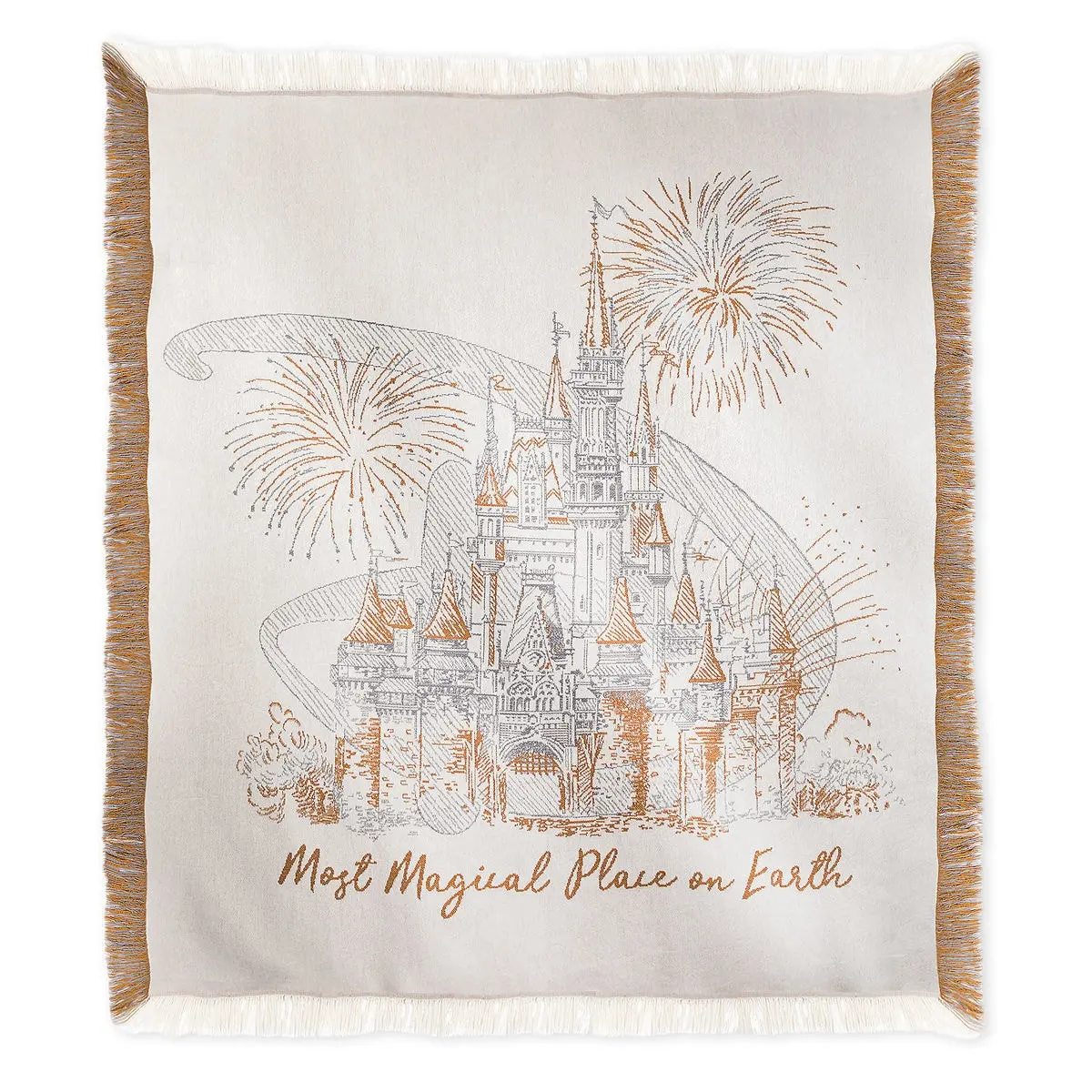 These chrismas gift Disney Throw Blanket - Cinderella Castle Damask ...