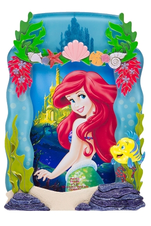 Classical style Disney Photo Frame - Ariel And Flounder Theme - 4 X 6 ...